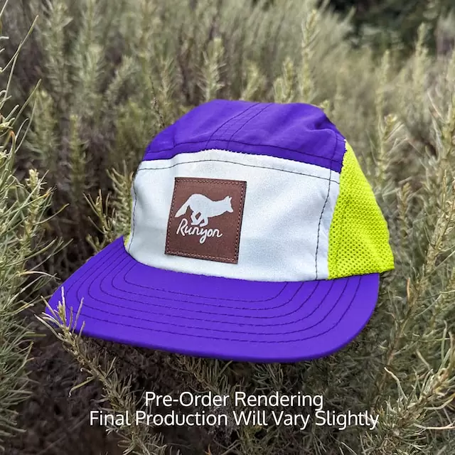 Runyon® Purple Neon Rad Reflective Camp Hat ★ Made In USA ★ Runyon ...